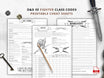 Fighter 2014 Reference Guide | DnD 5e Class Cheat Sheet PDF – FeyWorks