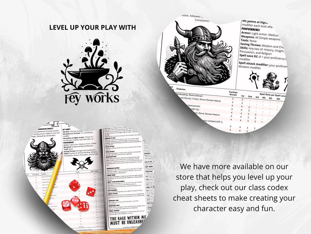 Rogue 2014 Reference Guide | DnD 5e Class Cheat Sheet PDF – FeyWorks