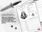 Rogue 2014 Reference Guide | DnD 5e Class Cheat Sheet PDF – FeyWorks